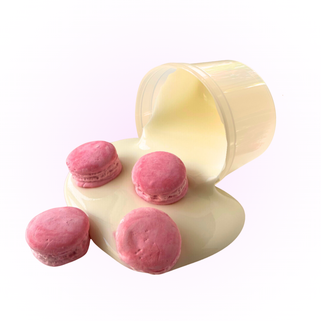 CHERRY MACARON SLIME [clay kit] – Ruby Moon Slime Co.